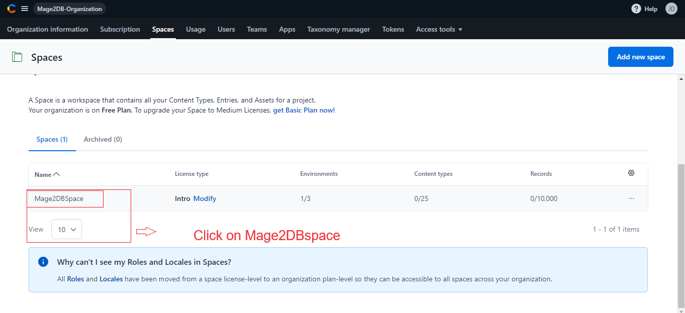 Steps To Create Organization, Space, Content Model, Content Type in ...